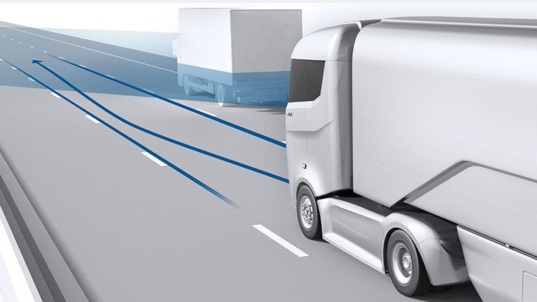 Lane keeping assist for heavy commercial vehicles