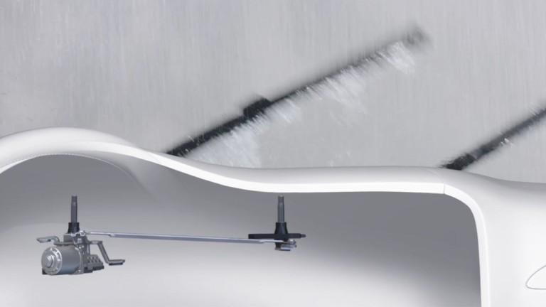 collapsible windscreen wiper system